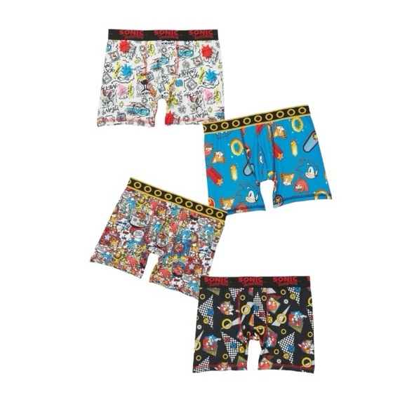 Sonic | Accessories | Sonic The Hedgehog Characters Athletic Boxer ...